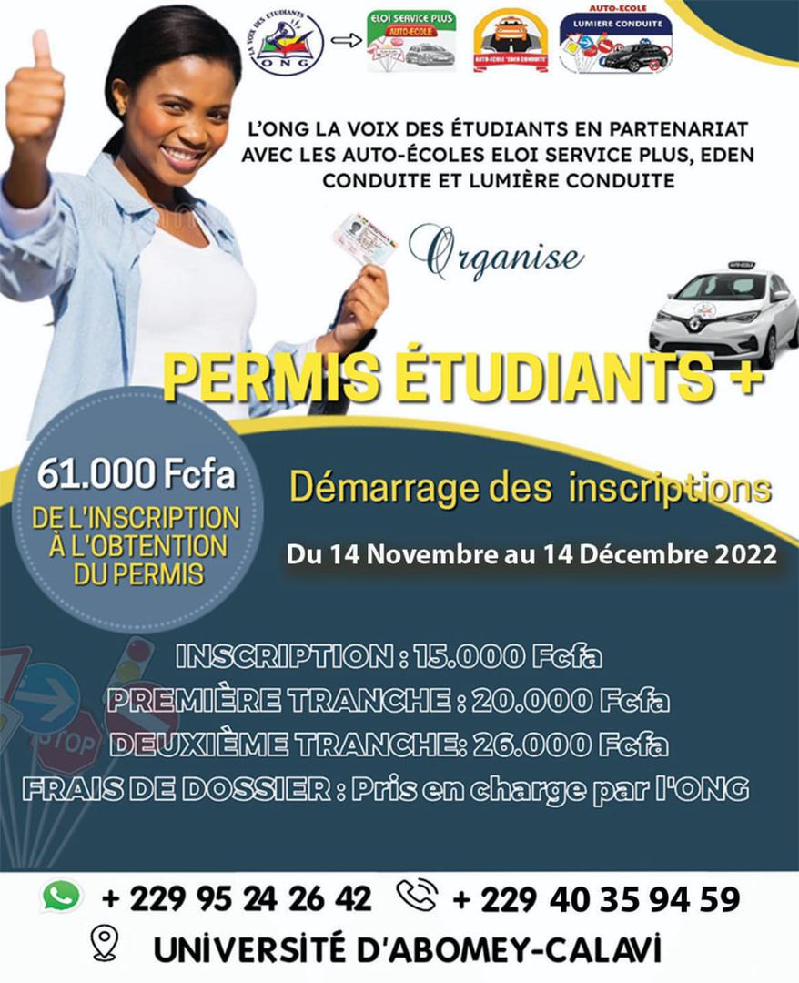 Bénin : obtenez votre permis de conduire à un coût très réduit ...