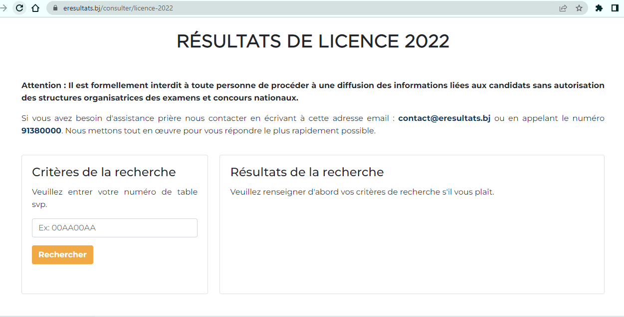 Bénin: les résultats de l’examen national de Licence 2022 déjà disponibles en ligne - TRIOMPHE MAG